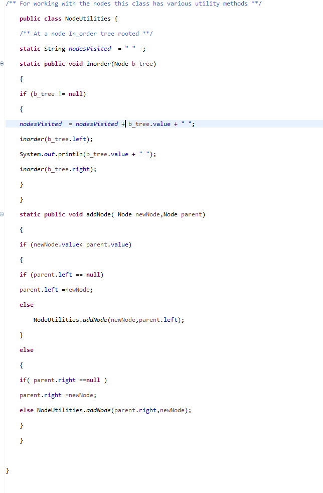 Solved Write Tostring Method For Binary Tree Of Integers