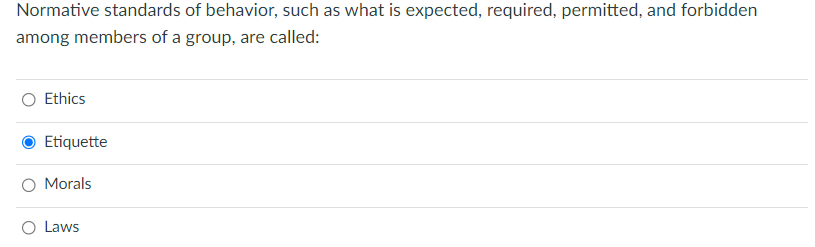 Solved Codes of conduct that can be enforced by government | Chegg.com