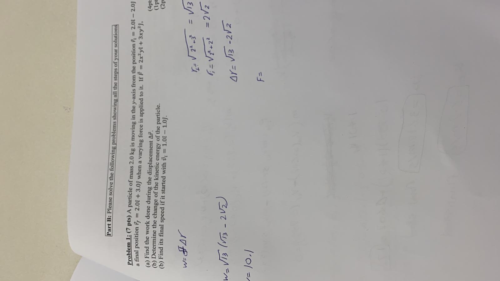 Solved Part B: Please solve the following problems showing | Chegg.com