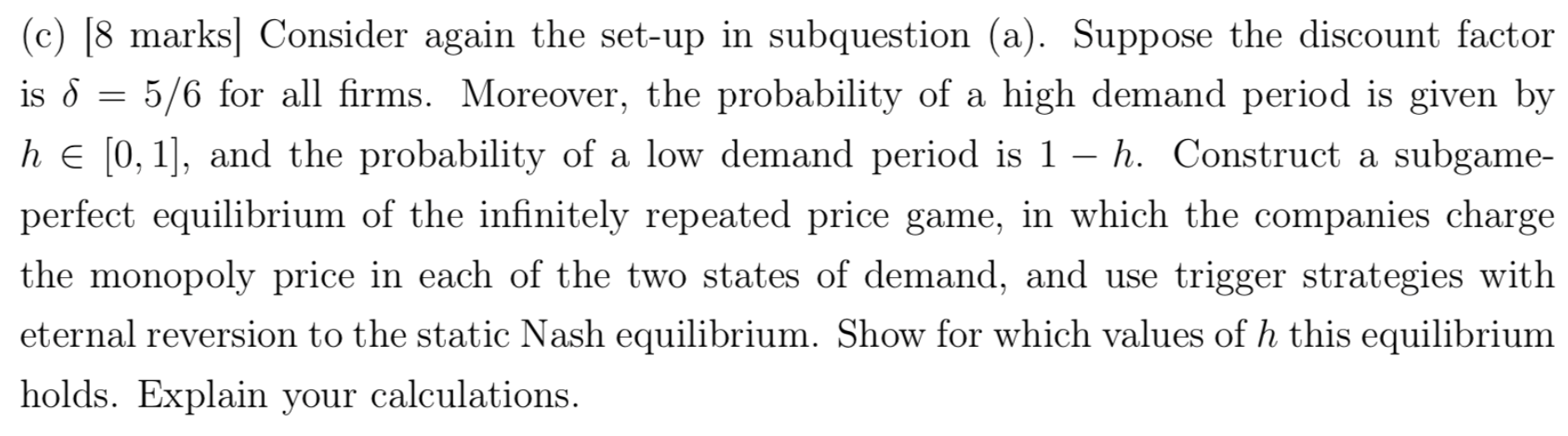 Solved Consider a market for a homogenous product with four | Chegg.com
