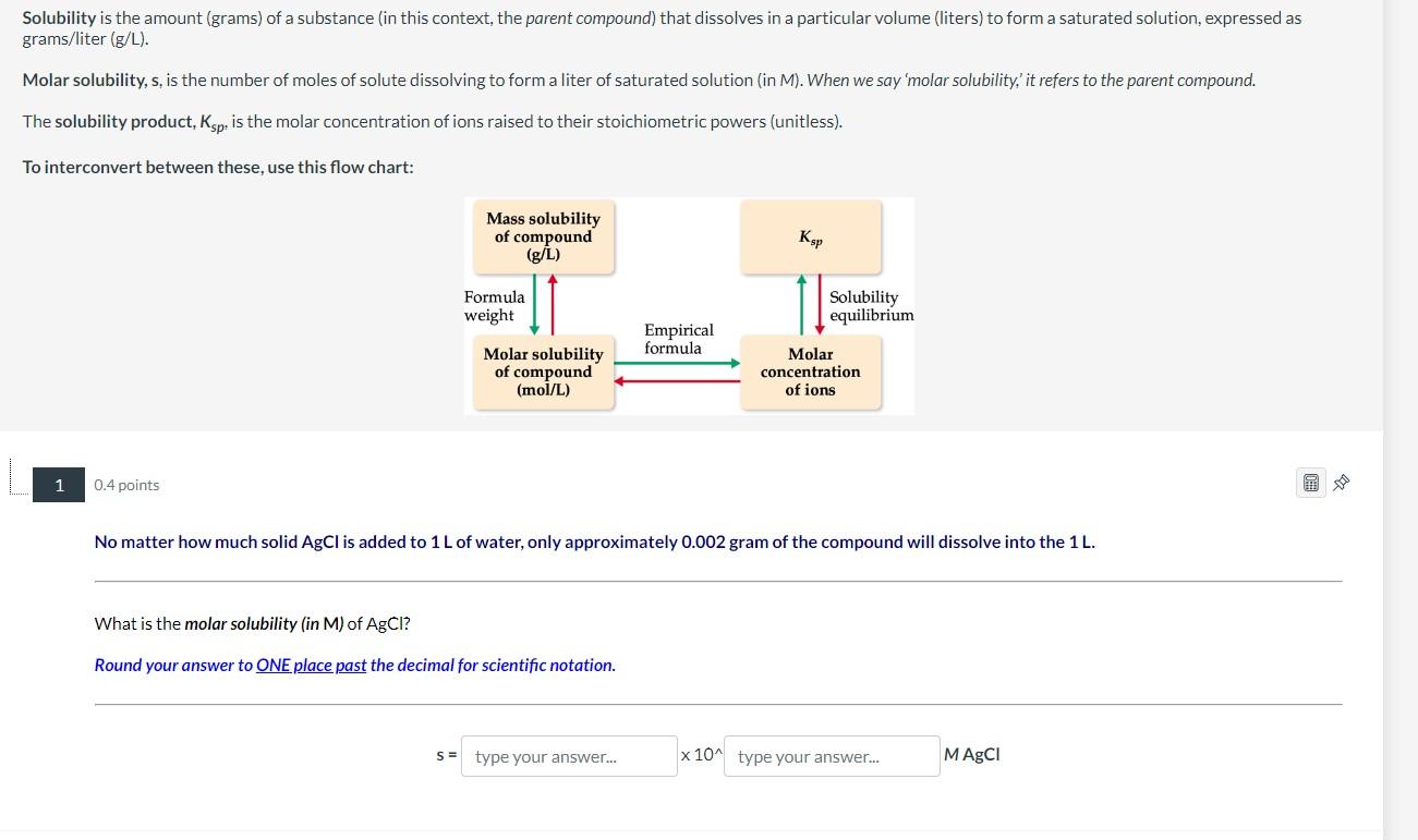Solved Solubility is the amount (grams) of a substance (in | Chegg.com