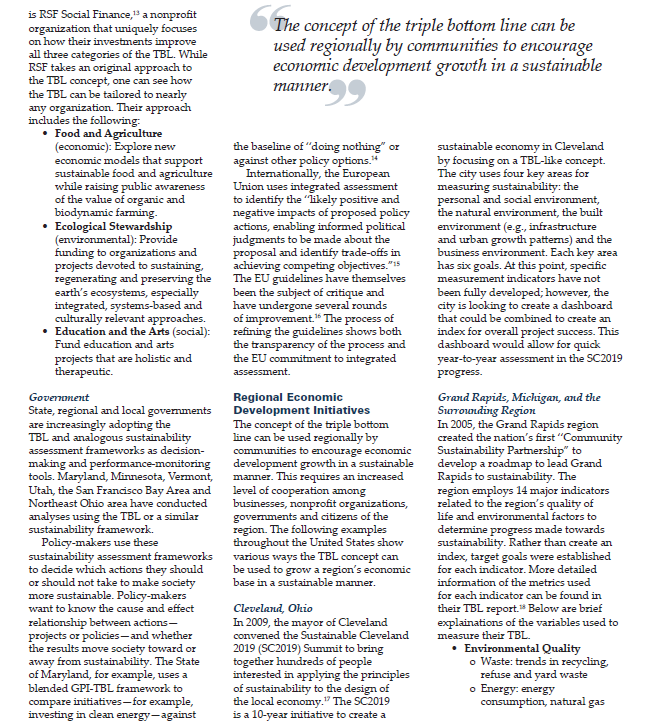 Solved The Triple Bottom Line: What Is It and How Does It | Chegg.com