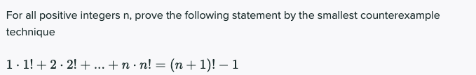Solved For all positive integers n, prove the following | Chegg.com