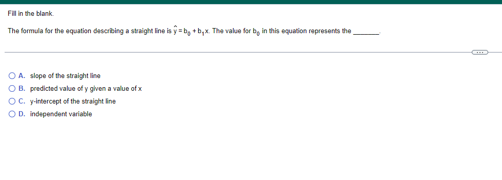 Solved Fill in the blank. The formula for the equation | Chegg.com