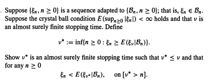 Solved Suppose {ξn,n≥0} is a sequence adapted to {Bn,n≥0}; | Chegg.com