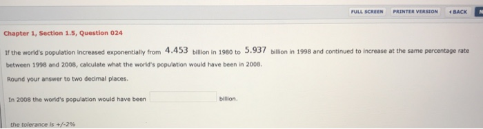 Solved FULLSCREEN PRINTER VERSION 4 BACK Chapter 1, Section | Chegg.com