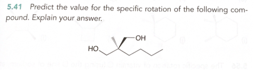 Solved Predict the value for the specific rotation of | Chegg.com