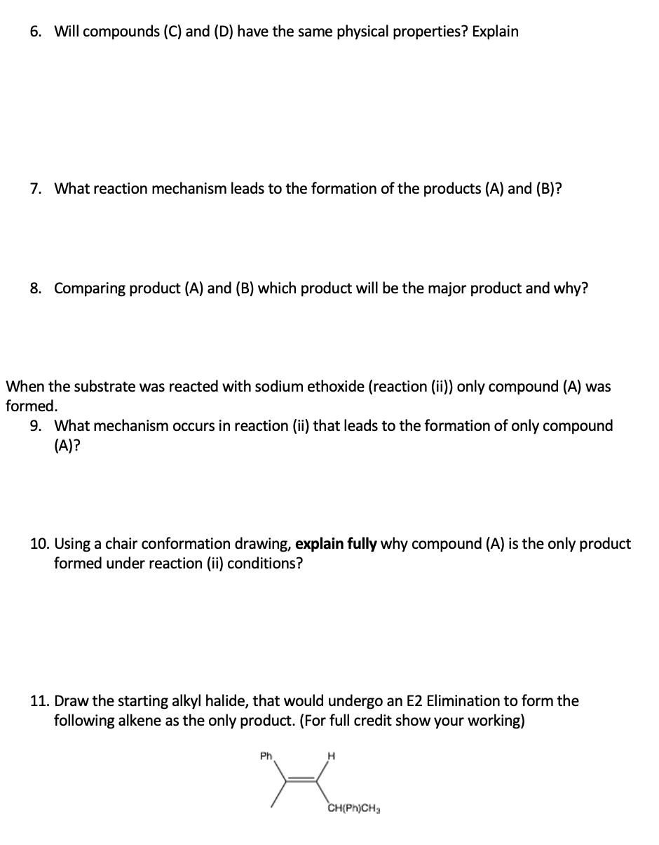 Solved Question 4 The following reaction scheme shows the | Chegg.com