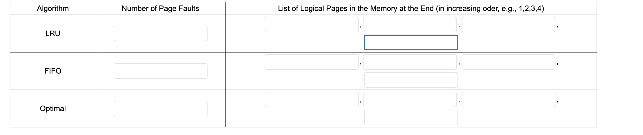 Solved Consider the following page reference string: | Chegg.com