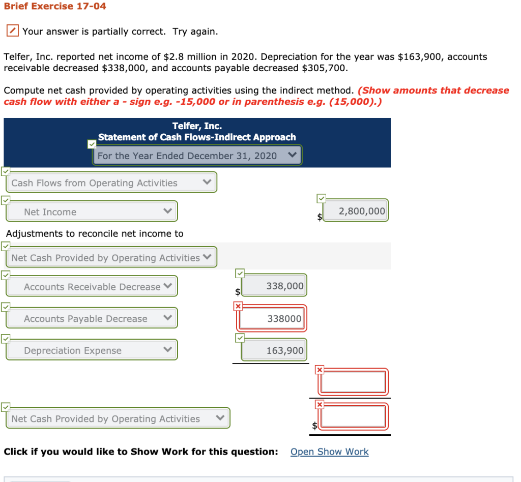 Solved Brief Exercise 17-04 Your answer is partially | Chegg.com