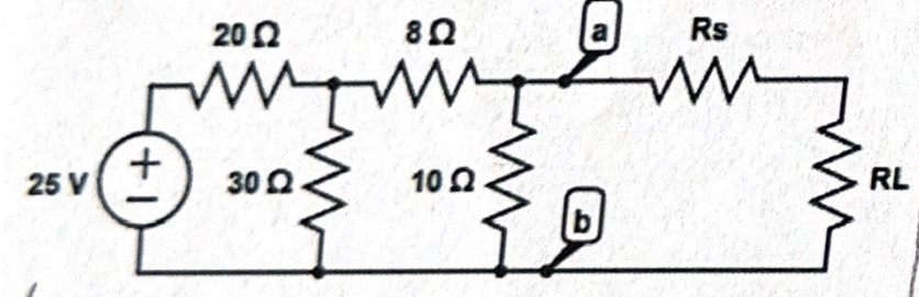 Q: The circuit is connected to variable load RL | Chegg.com