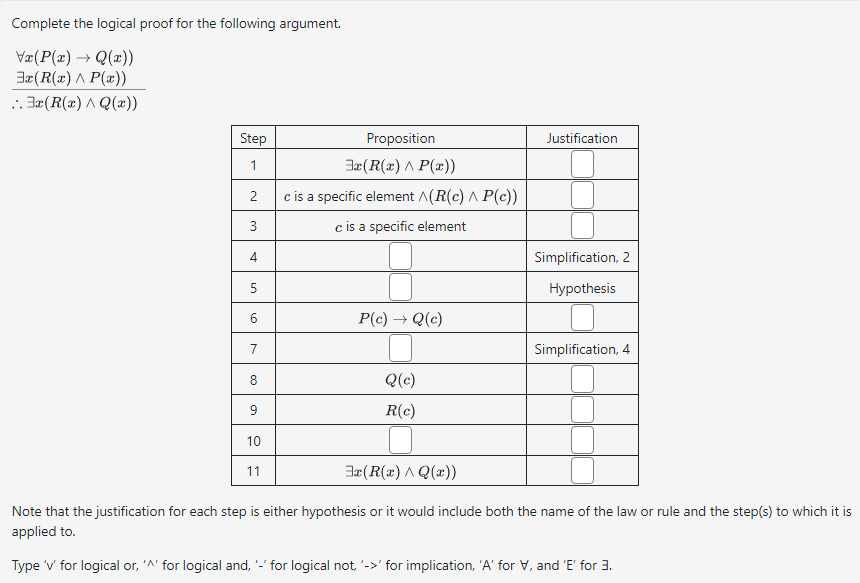 Solved Write a logical proof to prove that the following | Chegg.com