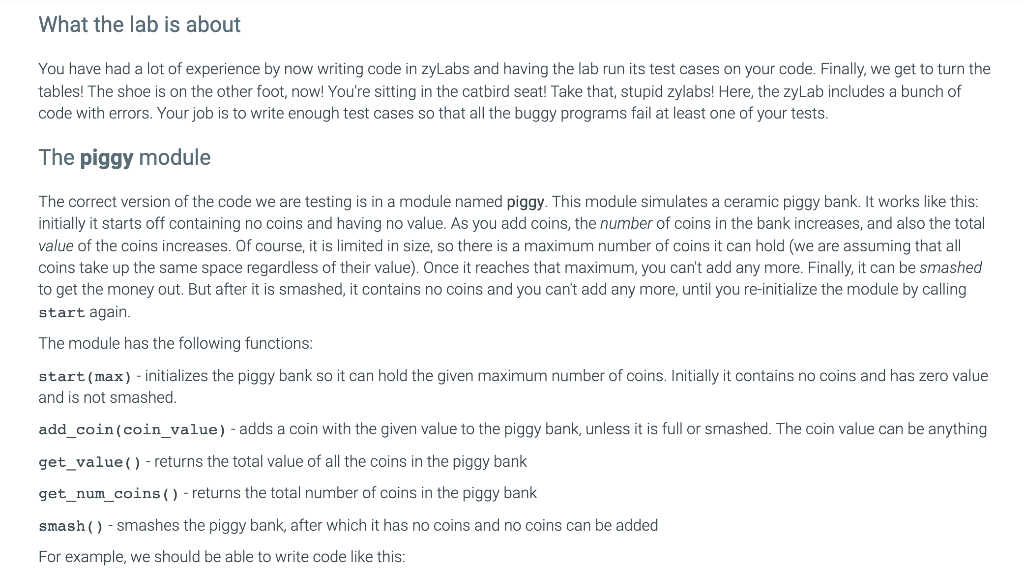 Solved What the lab is about You have had a lot of | Chegg.com
