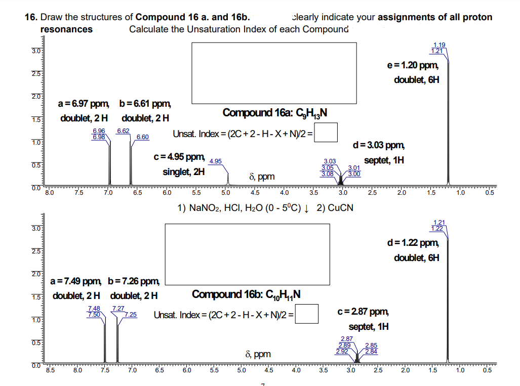 Solved 16. Draw the structures of Compound 16 a. and 16b. | Chegg.com