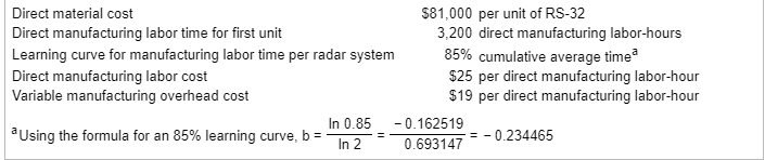 Solved Radars−R−Us manufactures radar systems. It has just | Chegg.com