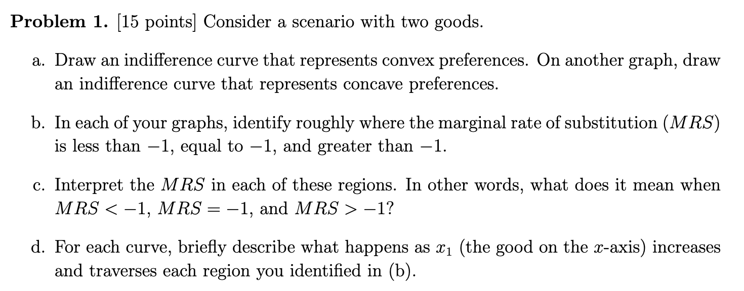 Solved Problem 1. [15 points] Consider a scenario with two | Chegg.com