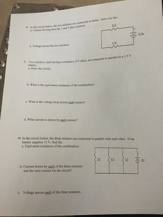 Solved In the circuit below, the two resistors are connected | Chegg.com