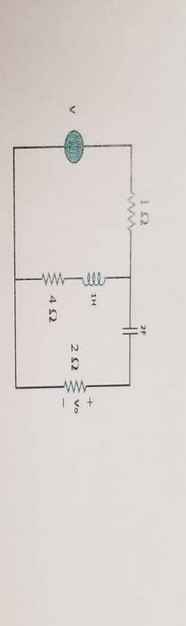 Solved find the transfer function from input V(t) to output | Chegg.com