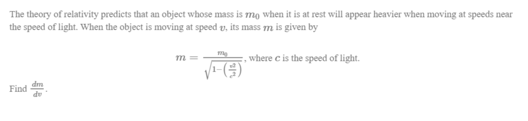 Solved The theory of relativity predicts that an object | Chegg.com