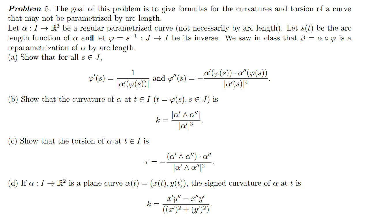Solved Problem 5. The goal of this problem is to give | Chegg.com