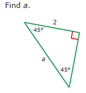 Solved Find a N 45° a a 45° | Chegg.com