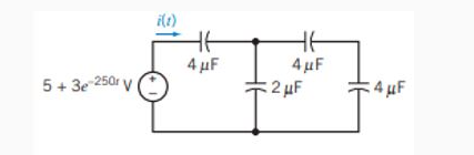 Solved 46 4uF HE 4uF 2uF 5+ 3e 250V 4uF | Chegg.com