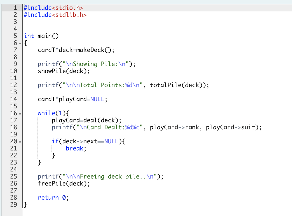 Solved Define A Main To Play The Game As Described All