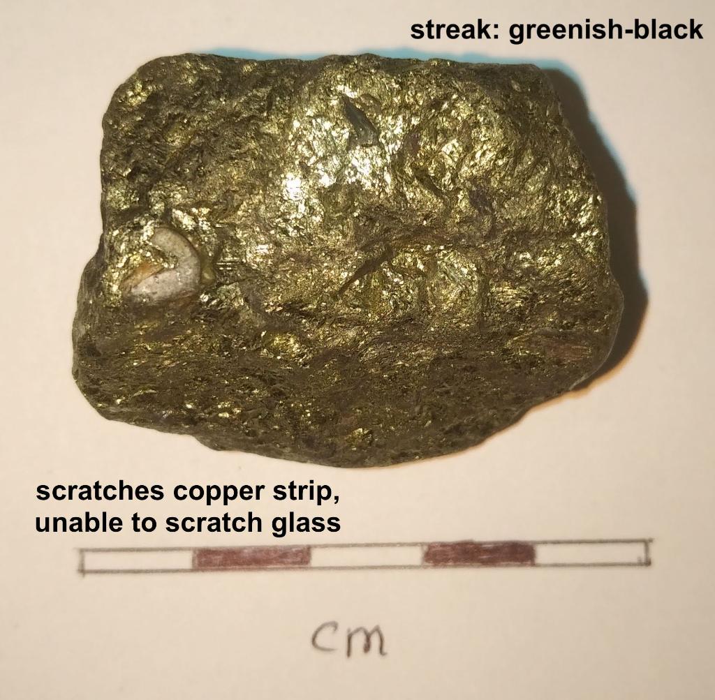 Solved streak: colorless/white scratches glass cm | Chegg.com