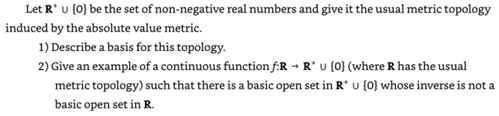 Solved Let R+∪{0} be the set of non-negative real numbers | Chegg.com