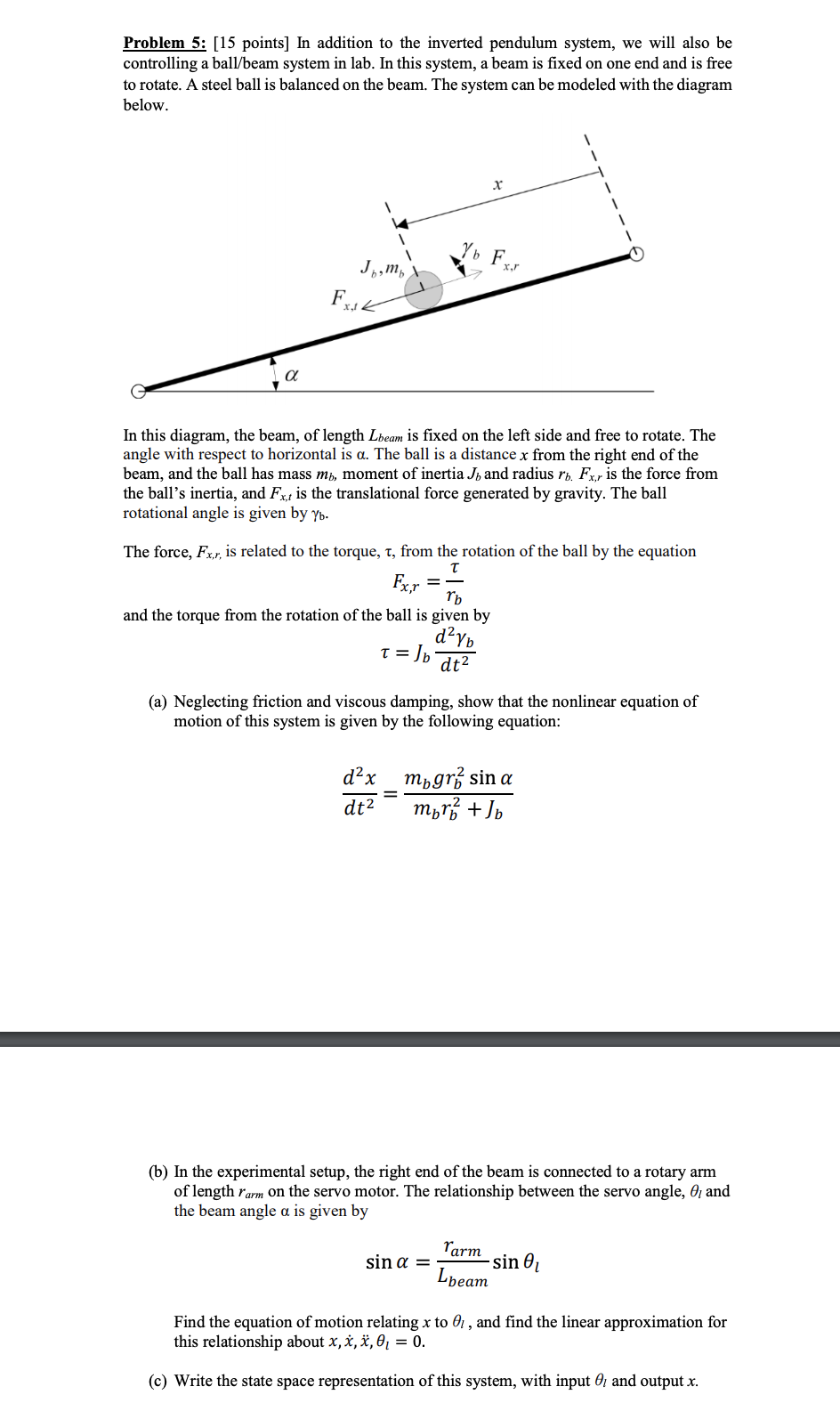 Problem 5: [15 points] In addition to the inverted | Chegg.com