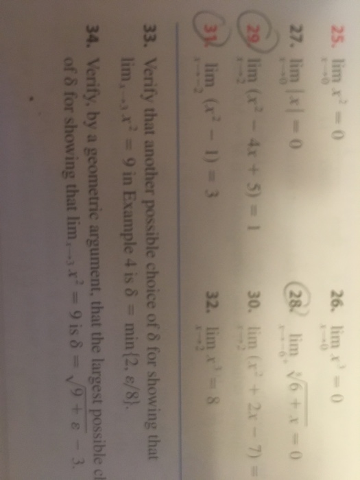 Solved 17. lim (1-4x)=13 18. lim, (3x+5)=-1 19-32 Prove the | Chegg.com