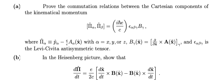 Solved (a) ﻿Prove the commutation relations between the | Chegg.com