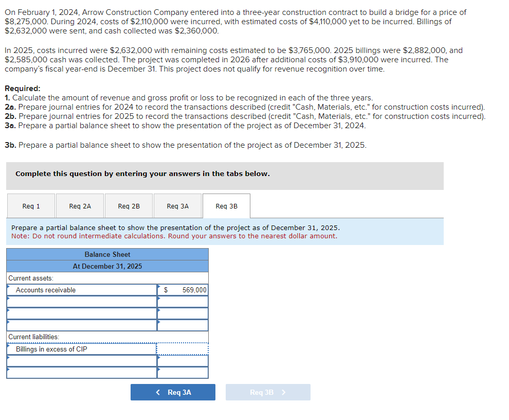 Solved On February 1, 2024, Arrow Construction Company | Chegg.com