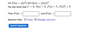Solved Let F(x)=f(x3) and G(x)=(f(x))8. You also know that | Chegg.com