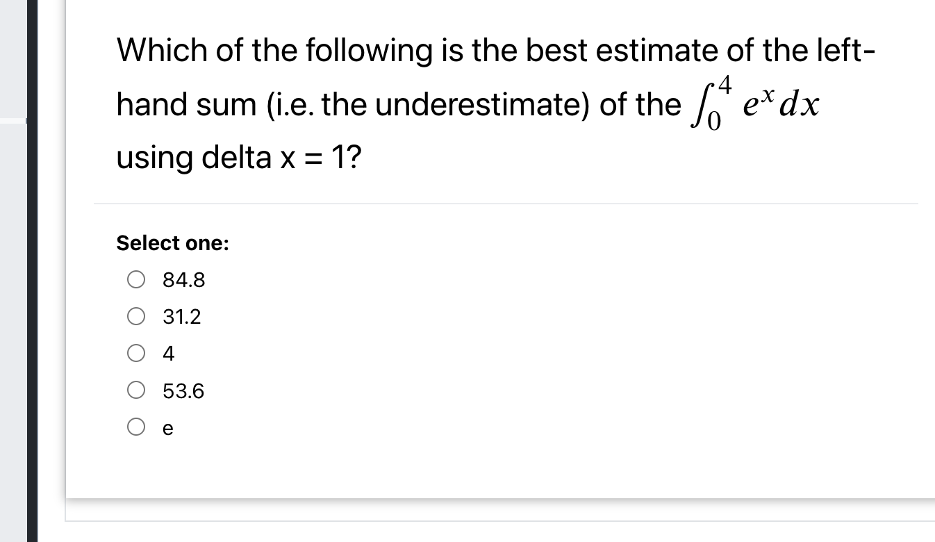 Solved Which of the following is the best estimate of the | Chegg.com