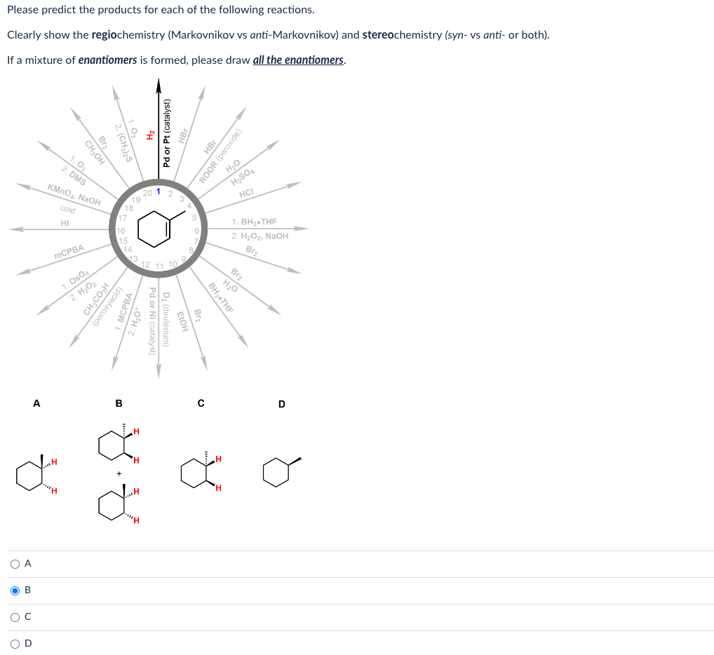 Solved Please Predict The Products For Each Of The Following