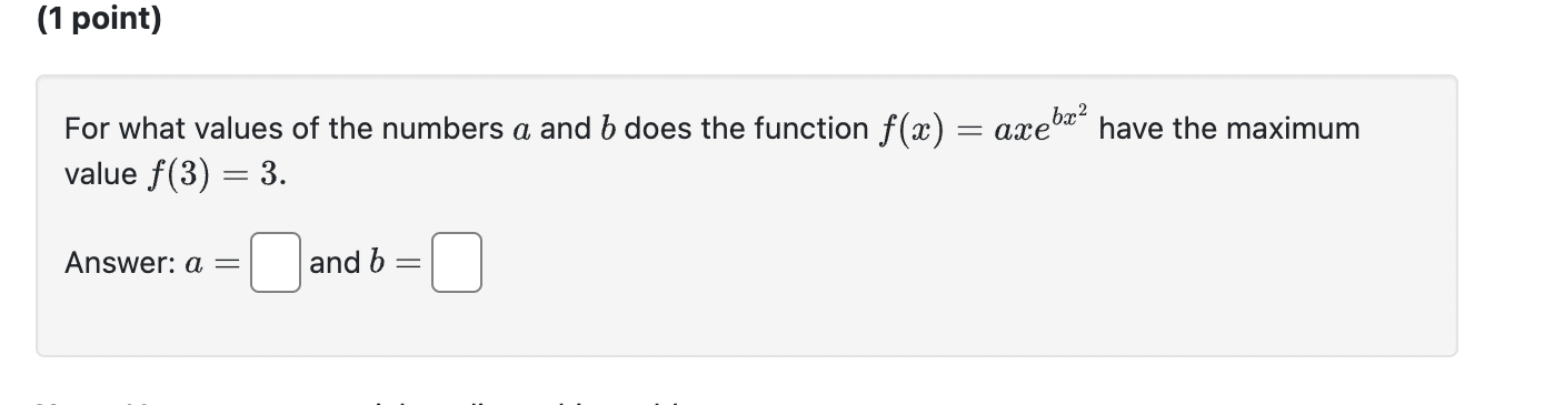 Solved For what values of the numbers a and b does the | Chegg.com