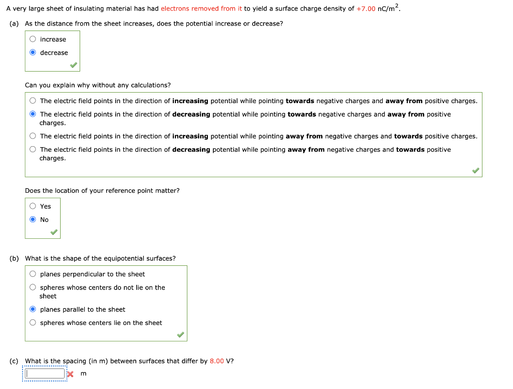 Solved A very large sheet of insulating material has had | Chegg.com