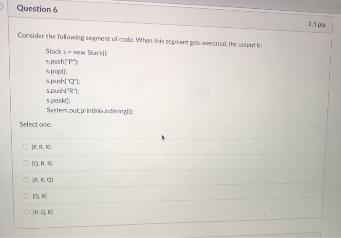 Solved Question 1 Let the variable list represents a | Chegg.com