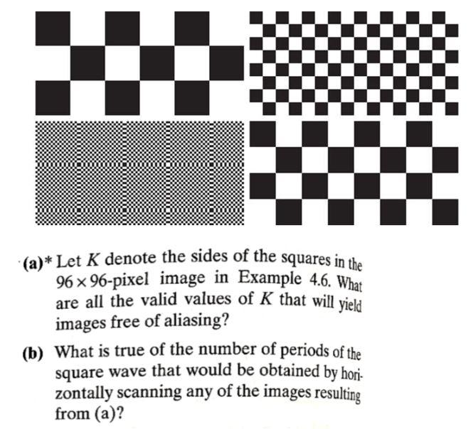 Solved Example 4.6 Image c) Consider a checkerboard image | Chegg.com