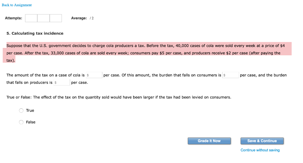 Solved Back to Assignment Attempts: Average: /2 5. | Chegg.com