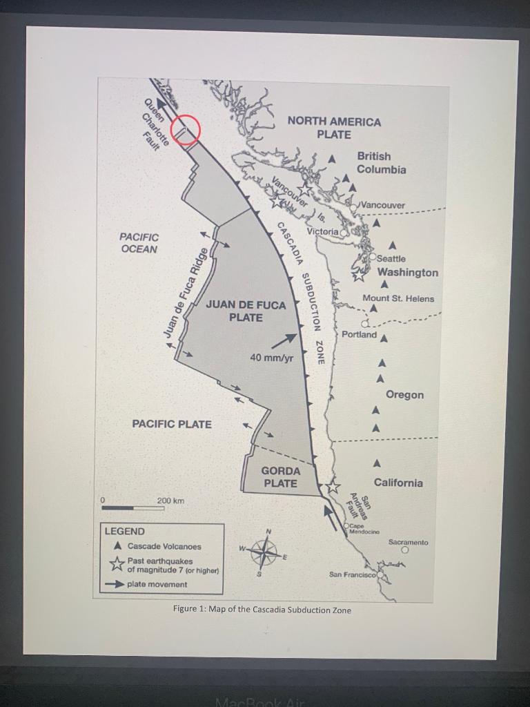 Solved 1. Measure the length of the fault rupture in the | Chegg.com