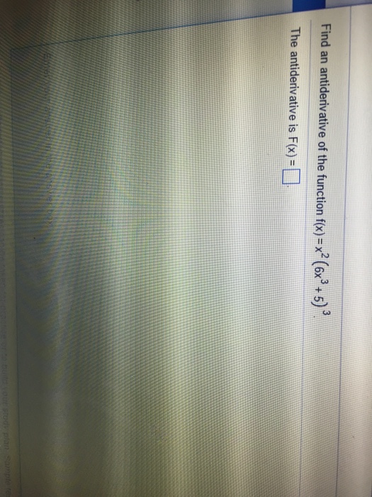 Solved Find An Antiderivative Of The Function F X X 2