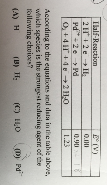 Solved According to the equations and data in the table | Chegg.com