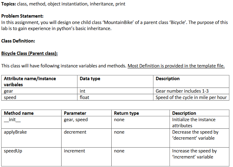 Solved Topics: class, method, object instantiation, | Chegg.com