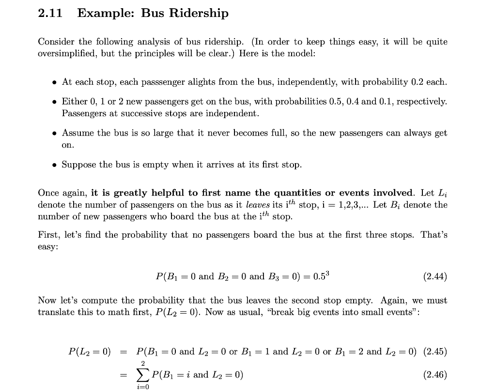 Solved Bus Ridership Problem Here is the bus ridership | Chegg.com