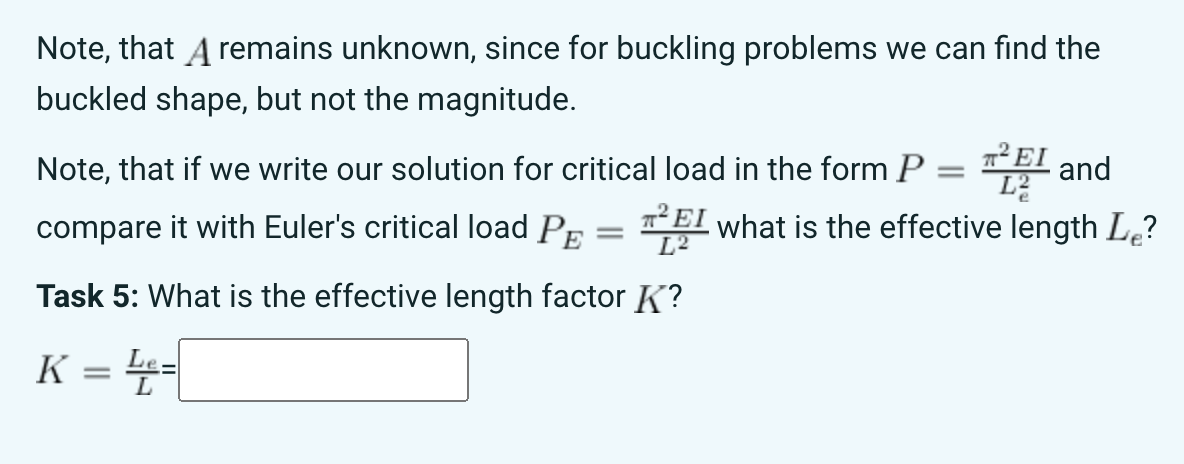 Solved Buckling of columns Definition: In this learning | Chegg.com