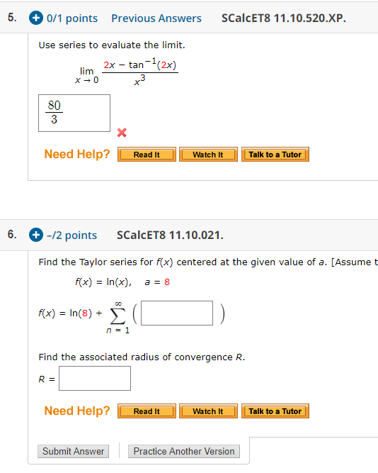 Solved 5. + 0/1 points Previous Answers CalcET8 | Chegg.com Solved 5. + 0/1 points Previous Answers CalcET8 | Chegg.com