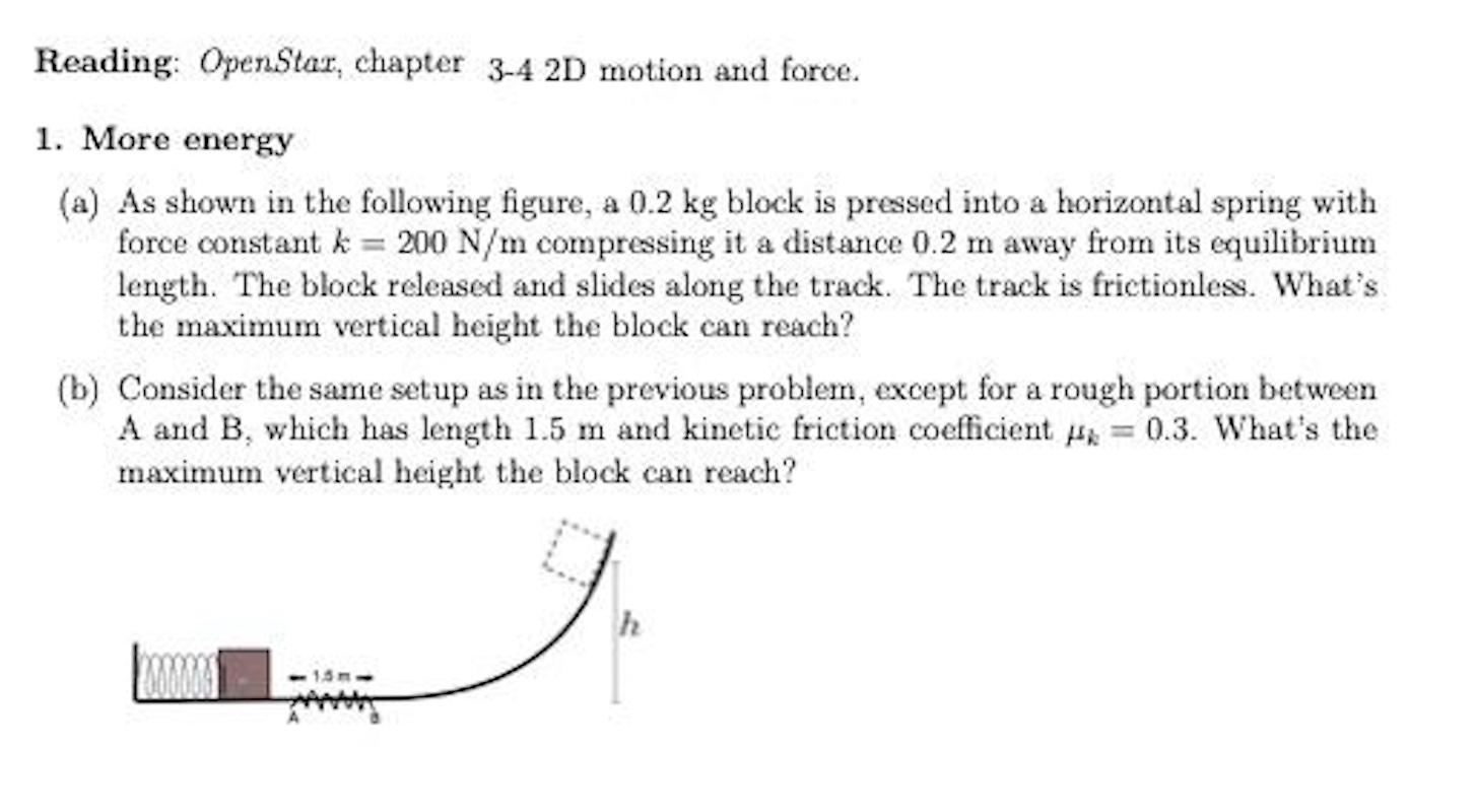 Solved Reading: Openstax, chapter 3-4 2D motion and force. | Chegg.com