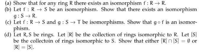 Solved (a) Show that for any ring R there exists an | Chegg.com